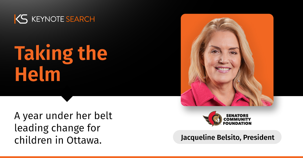 Taking the Helm: Jacqueline Belsito's Journey as the Sens Community ...